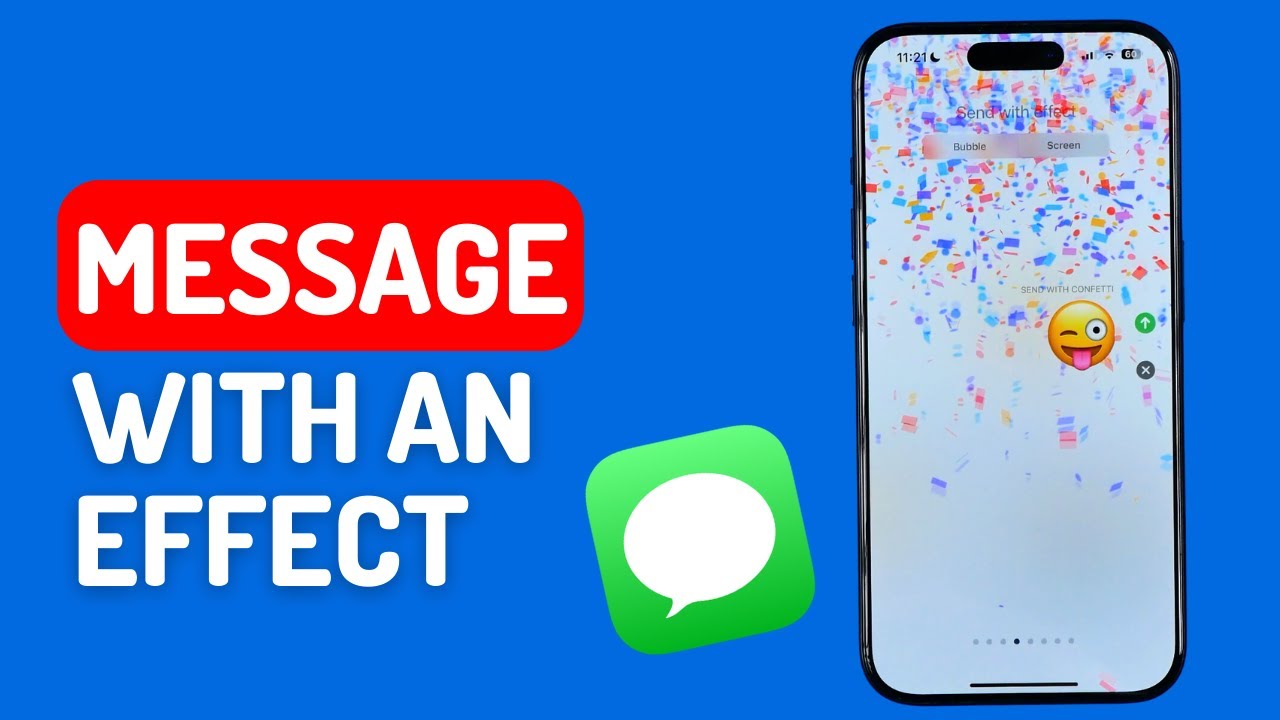 How to Send a Message With An Effect on iPhone - YouTube