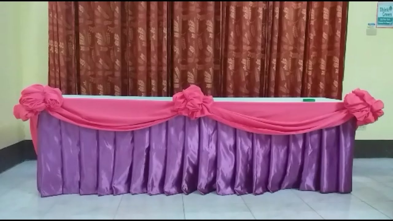 Table Skirting | Scallop design - YouTube