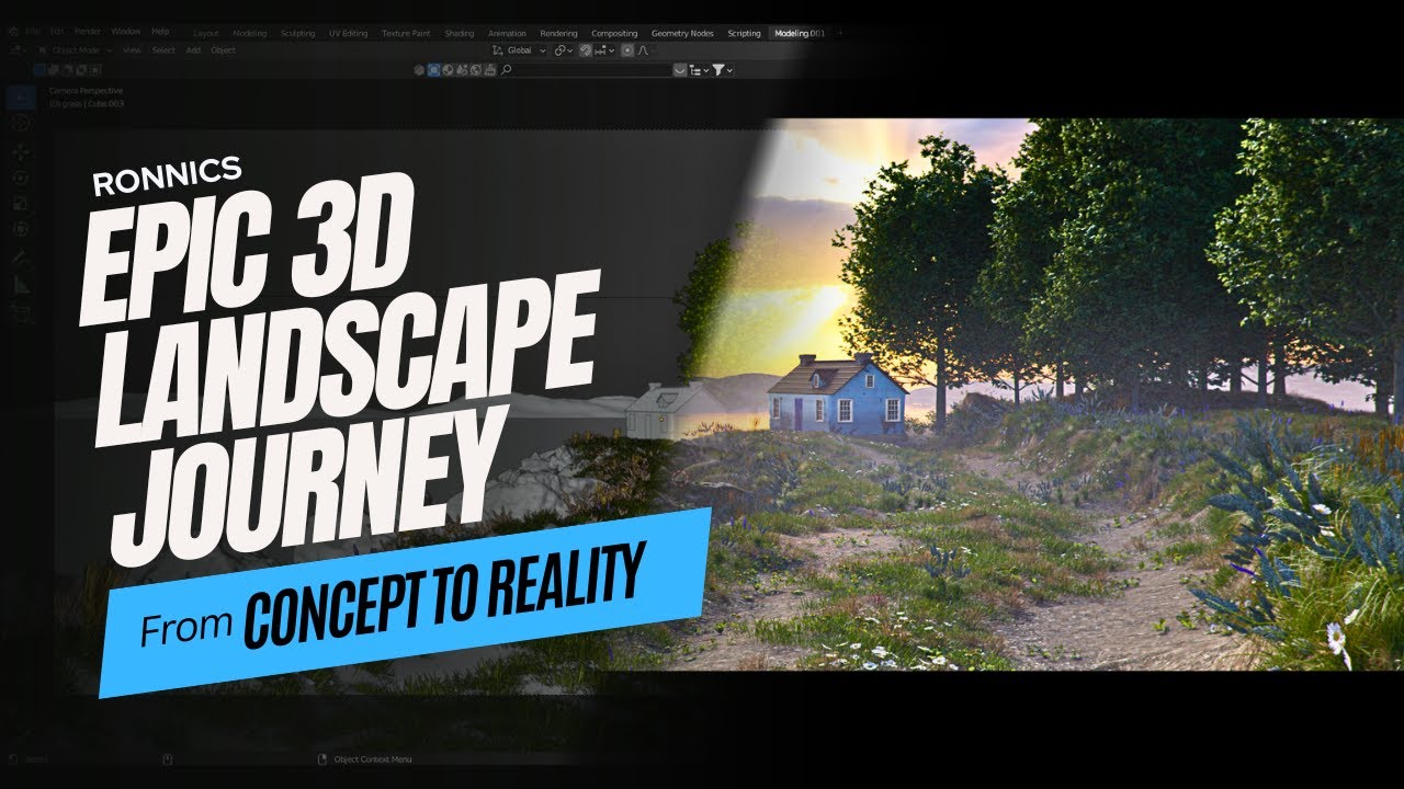 Creating Mesmerizing 3D Landscape Render: From Concept to Reality - YouTube