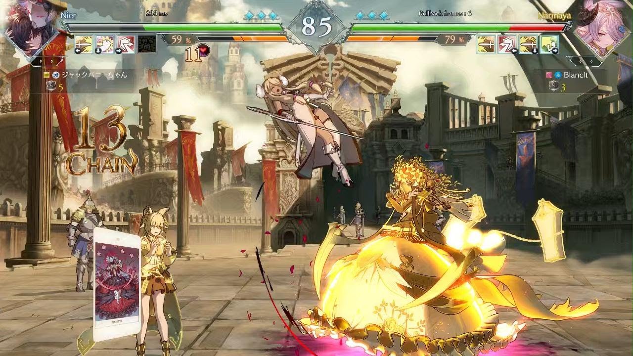 Granblue Fantasy Versus: Rising - Narmaya Match Exhibition 92 - YouTube