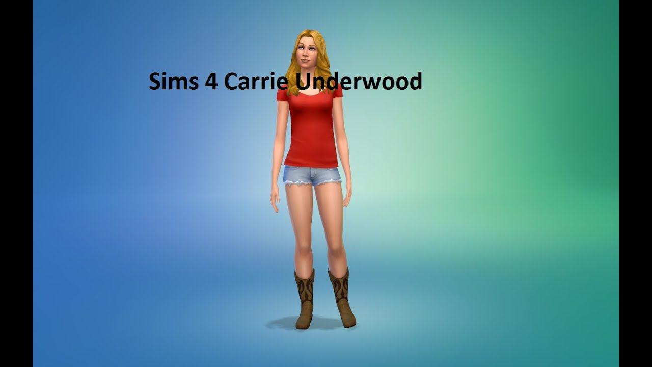 The sims 4 create a sim carrie underwood - YouTube