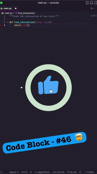 Master Python List Intersection: A Step-by-Step Guide! #shorts - YouTube