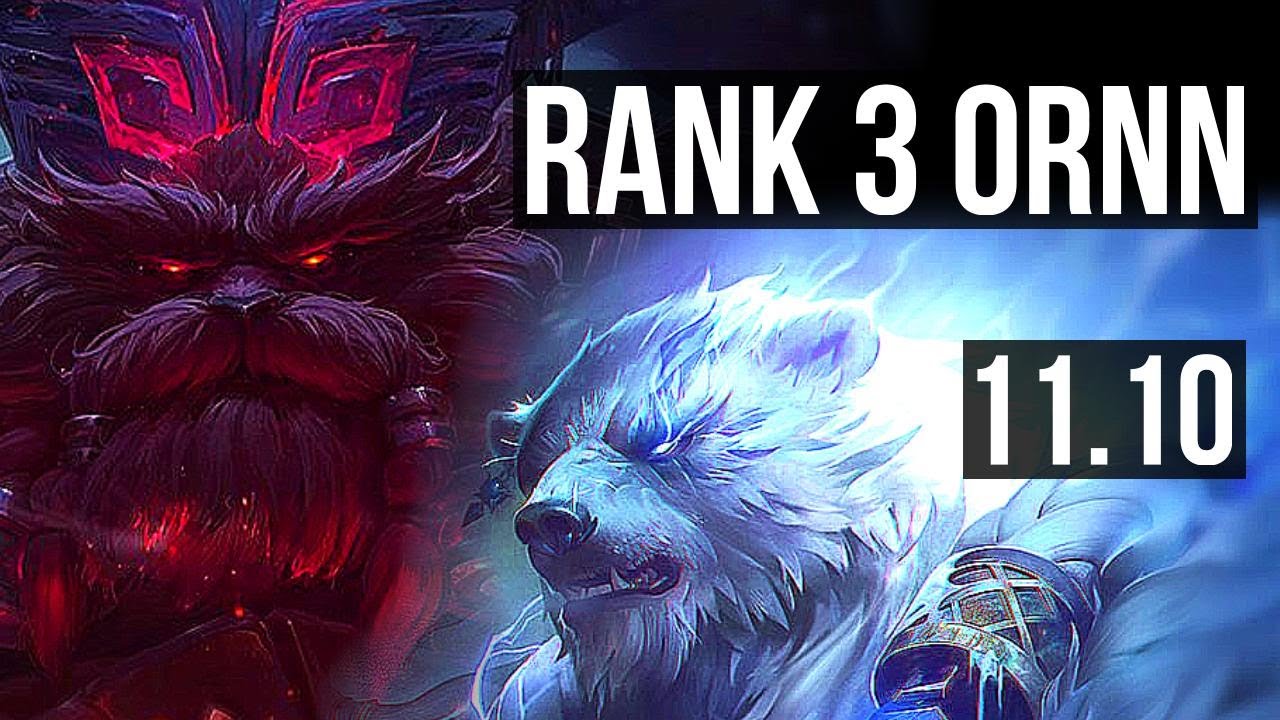 ORNN vs VOLIBEAR (TOP) | Rank 3 Ornn, 3/2/9 | TR Challenger | v11.10 ...