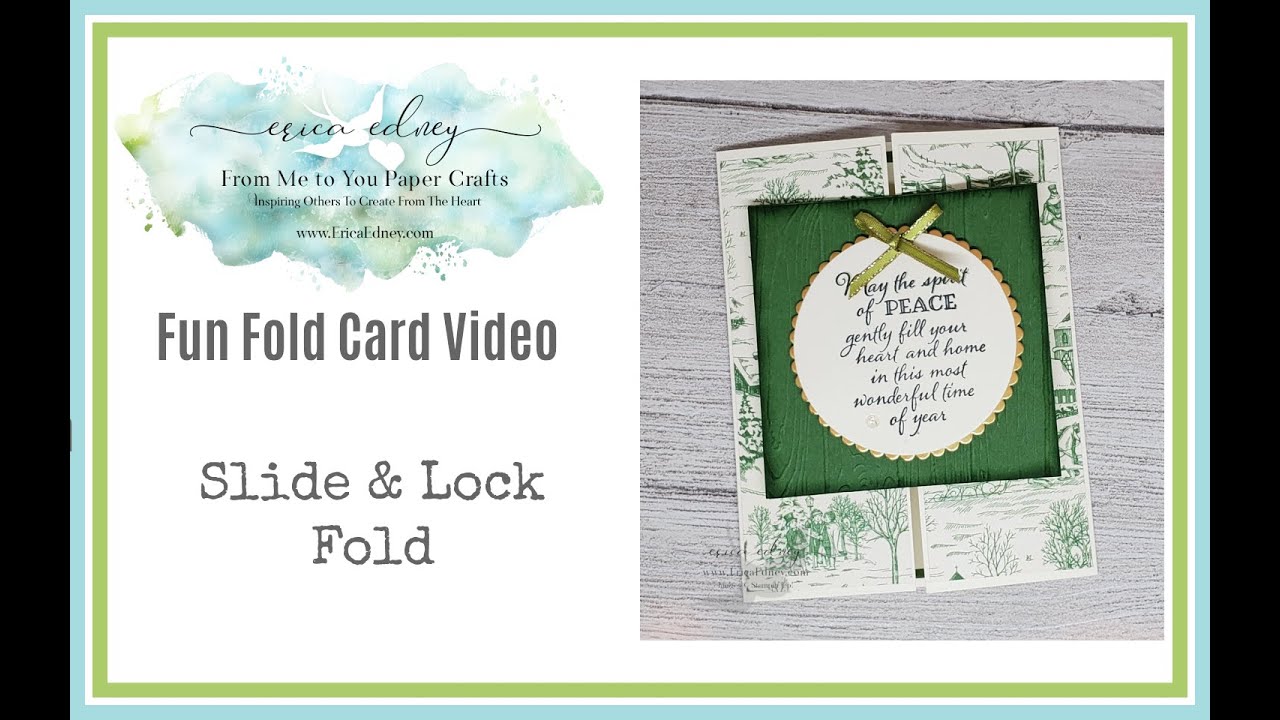 Slide & Lock Fun Fold Card - YouTube