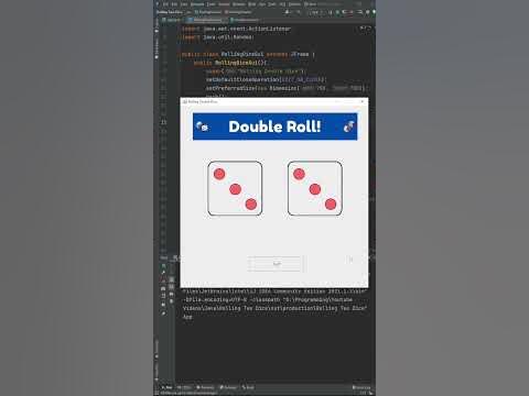 I made this Rolling Dice Game (Java GUI) - YouTube