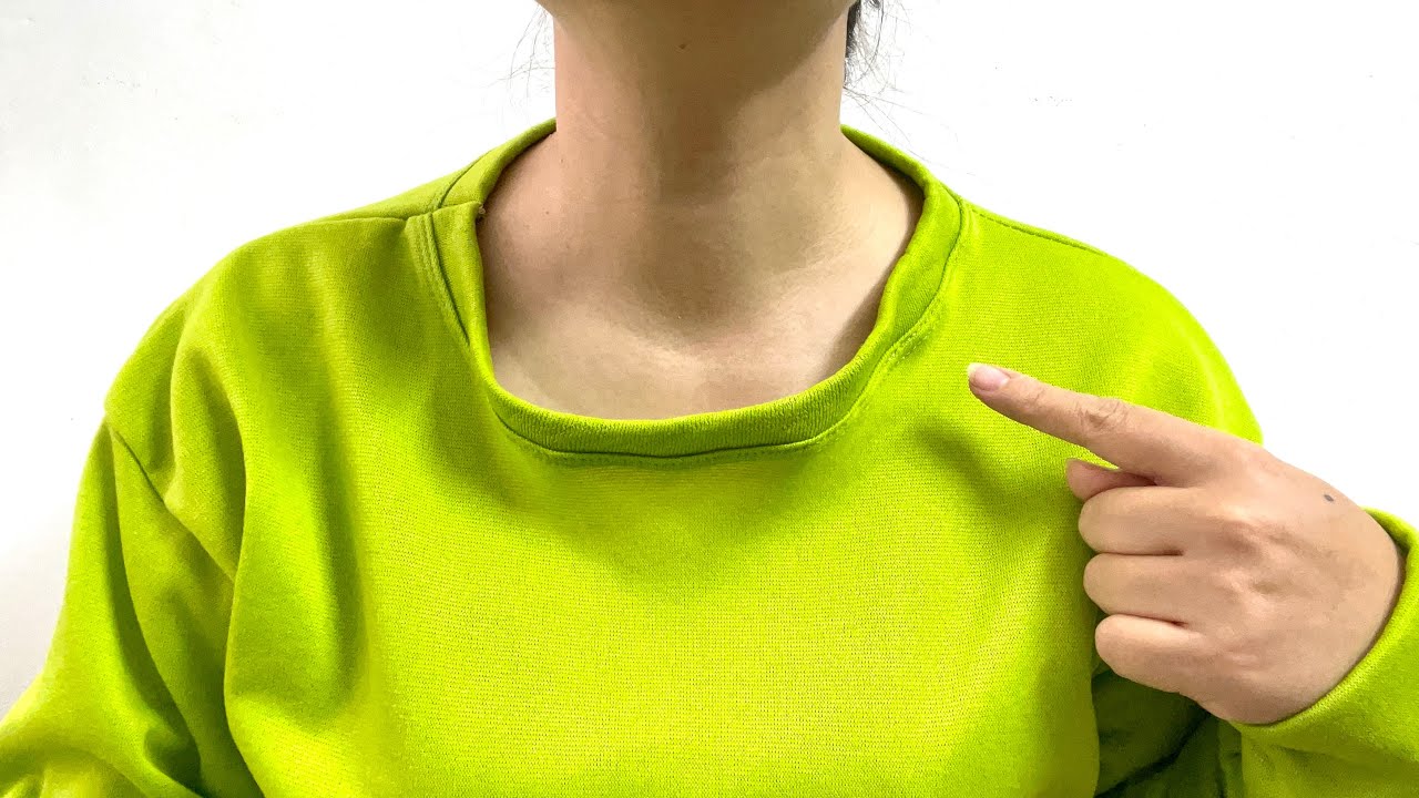 🪡Less than 5 minutes to shrink a loose collar, without cutting fabric ...