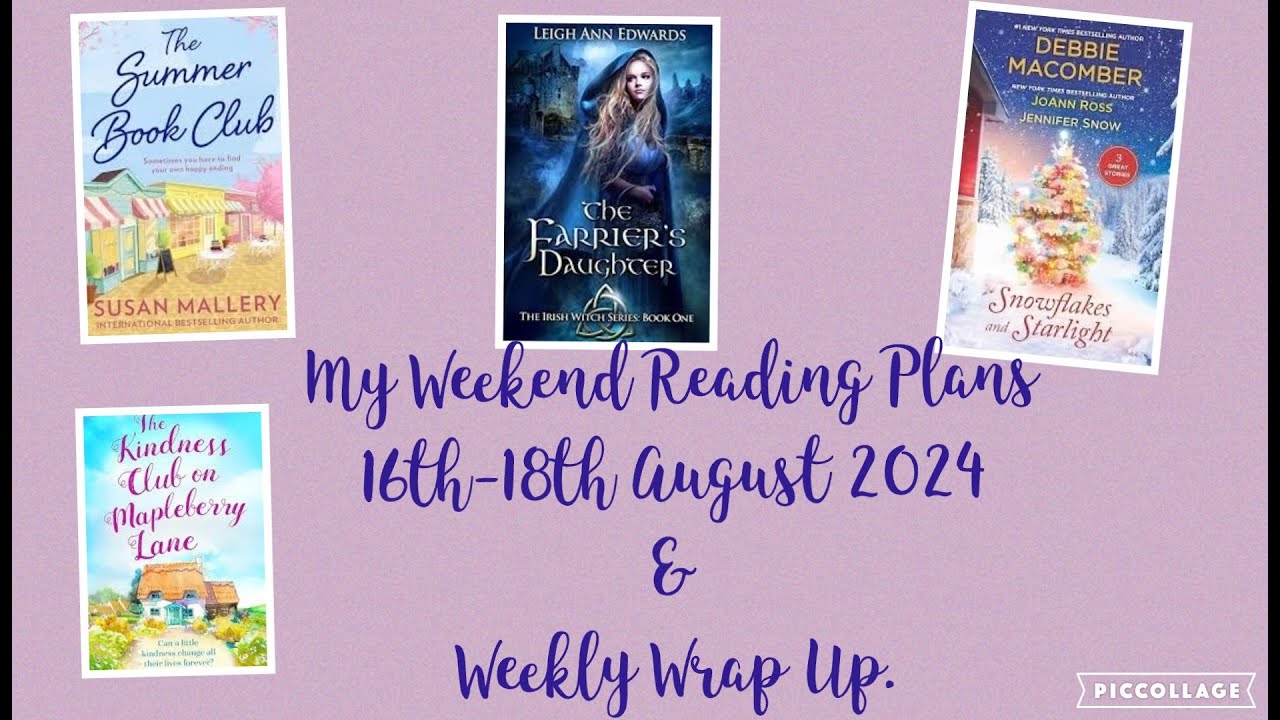 My Weekend Reading Plans 16th - 18th August 2024 - YouTube
