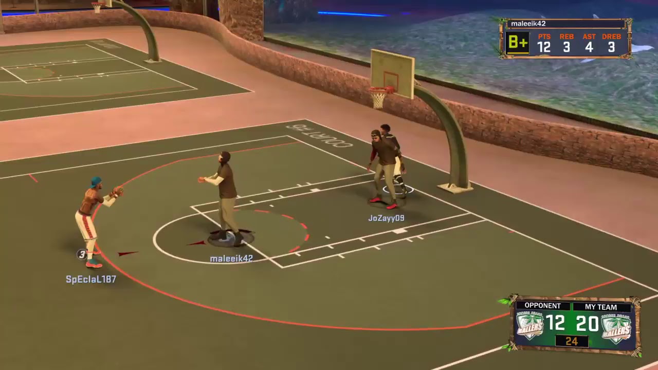 2k17 playing 4s with friends - YouTube