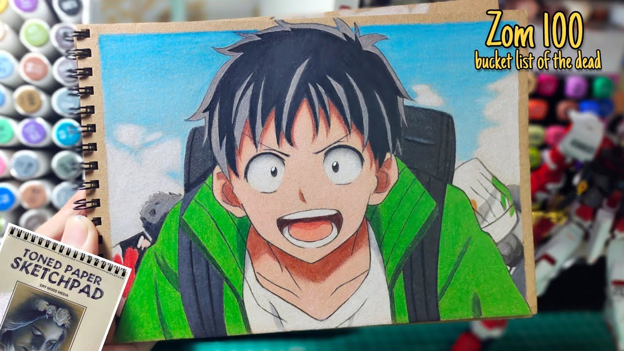 Drawing Akira Tendo | zom 100: bucket list of the dead - YouTube
