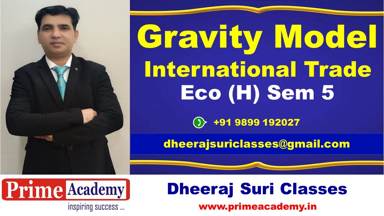 Gravity Model | International Trade | Economics (Honours) Semester 5 ...