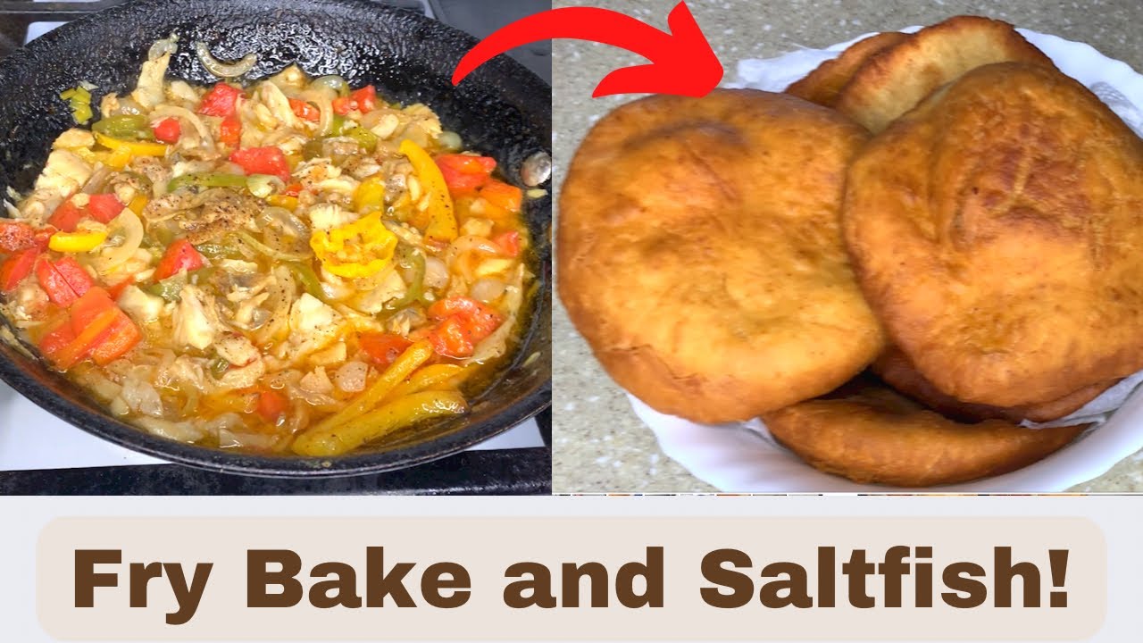 Caribbean Fried Bake and Salt fish! | Val’s Kitchen! - YouTube