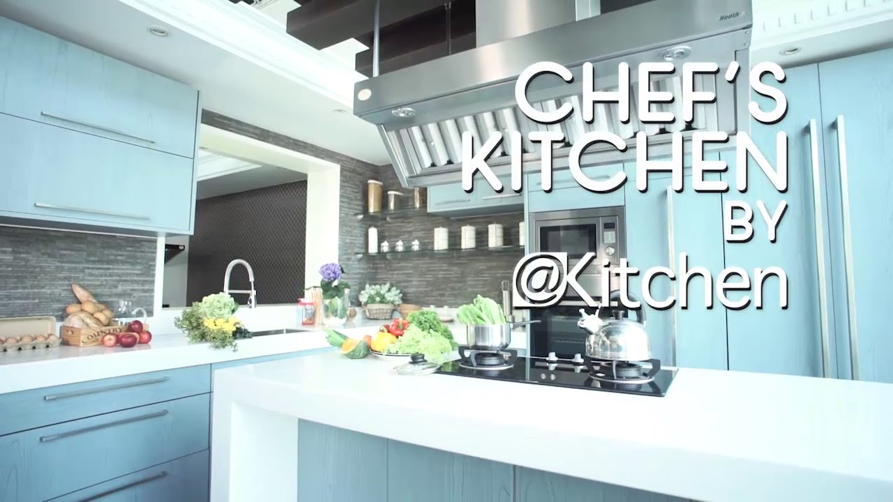 Chef's kitchen - HOOTH ครัว Wooden โชว์รูมกาญจนาภิเษก - YouTube
