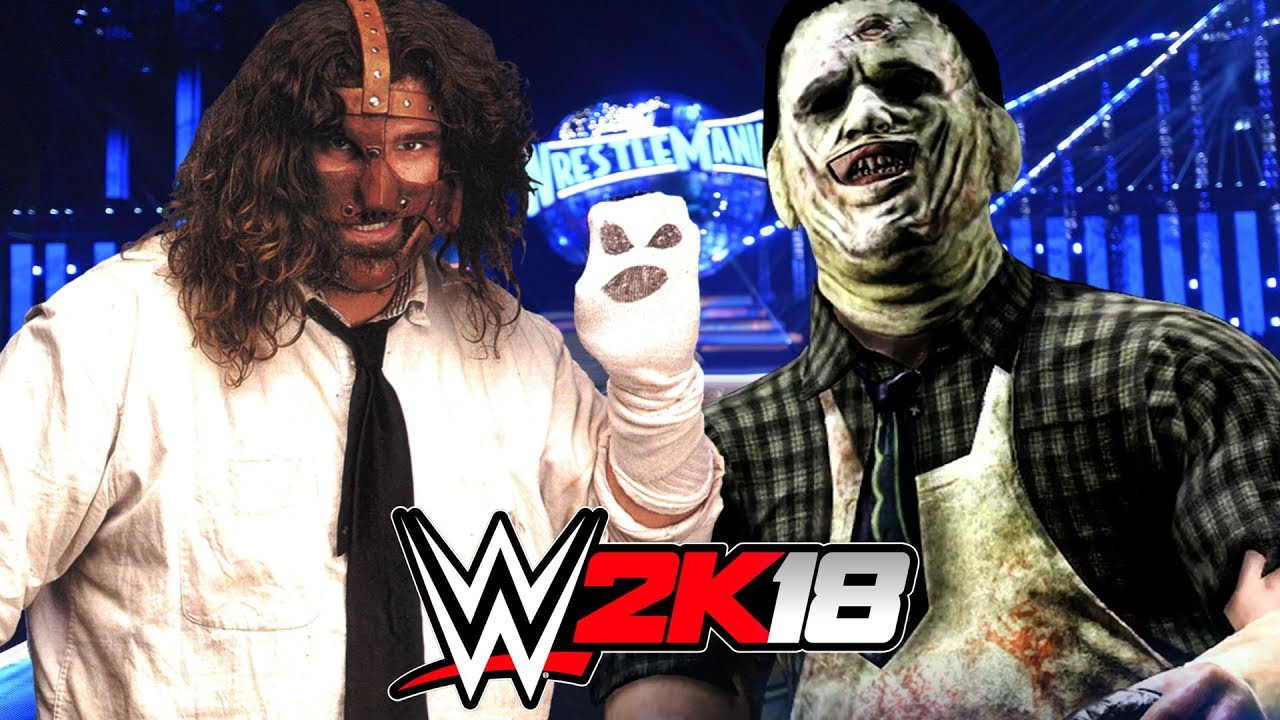 WWE 2K18 | MANKIND vs LEATHERFACE - YouTube