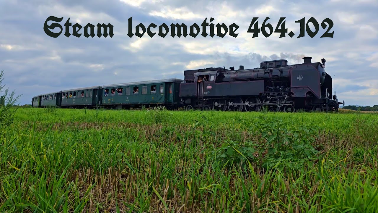 Steam locomotive 464.102 - YouTube