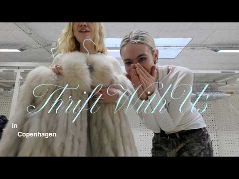 I thrifted my dream fur coat !!! Come Thrift With Us + try-on haul