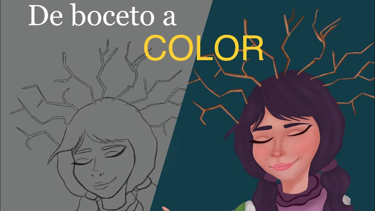 De boceto a color ️ | Ilustración digital |Time lapse | Proceso - YouTube