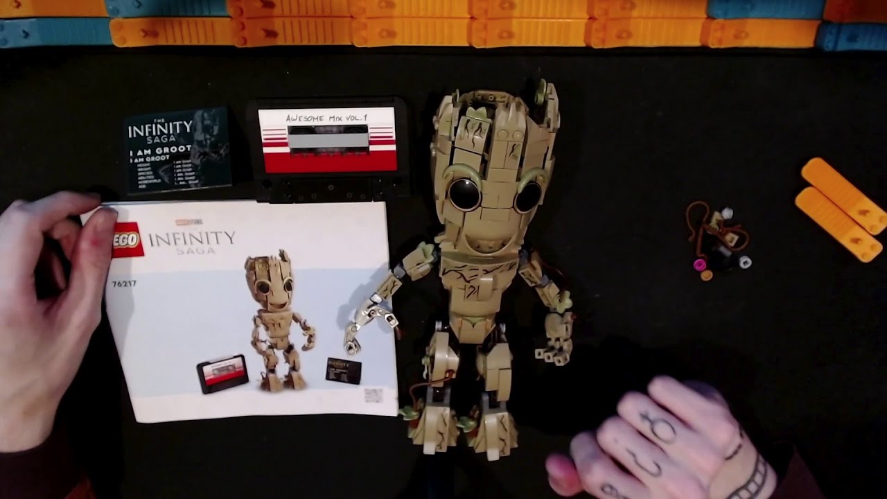 LEGO Marvel I Am Groot 76217 Review! Lots of articulation! Nice Display ...