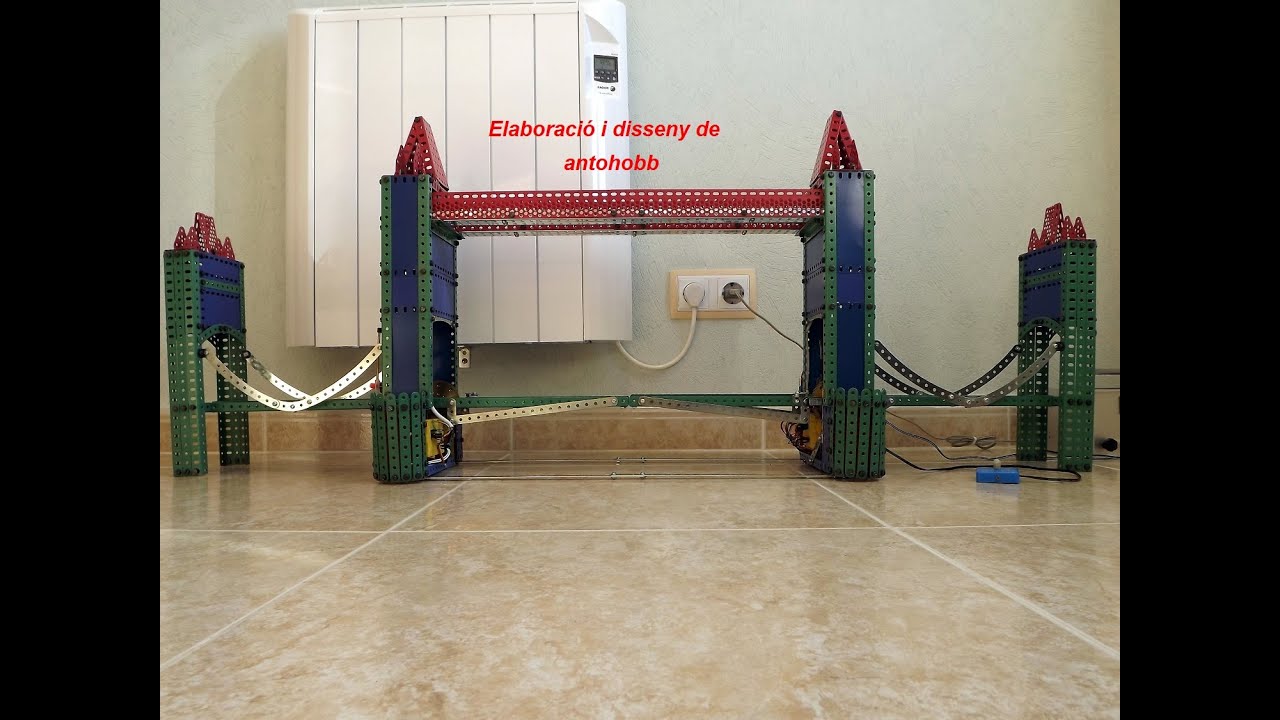 Pont de londres Meccano Arduino - YouTube