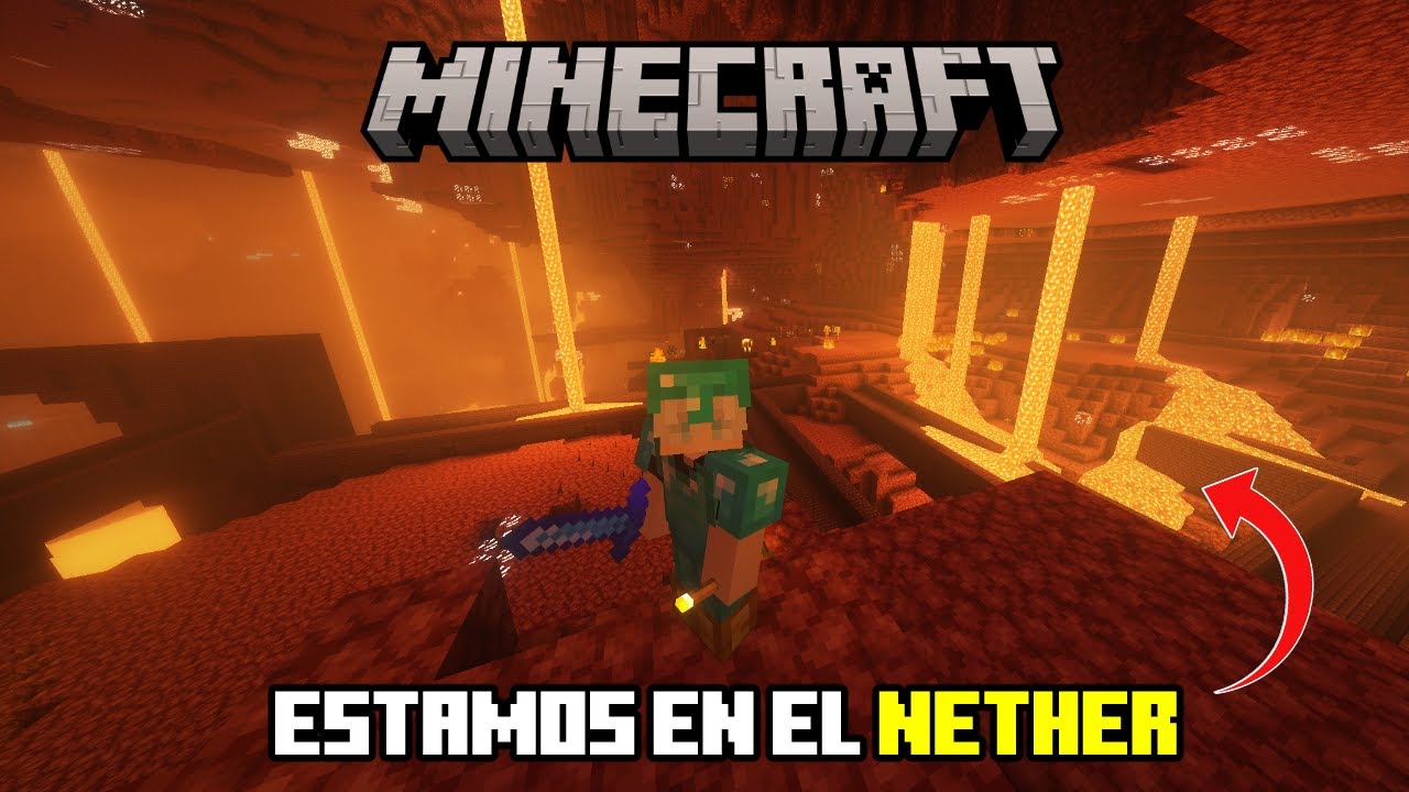 ¡ASÍ es COMO fue mi PRIMERA vez en el NETHER en MINECRAFT SURVIVAL ...