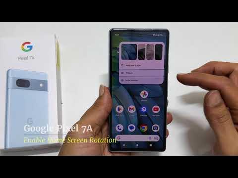 Google Pixel 7A: How to enable Home Screen Rotation - Home Screen Auto rotation in Pixel phone ...