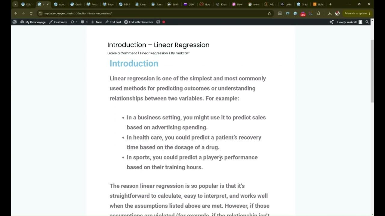 linear regression - Intro - YouTube