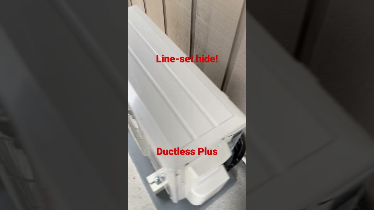 Mitsubishi Ductless line-set hide! Mini split! - YouTube