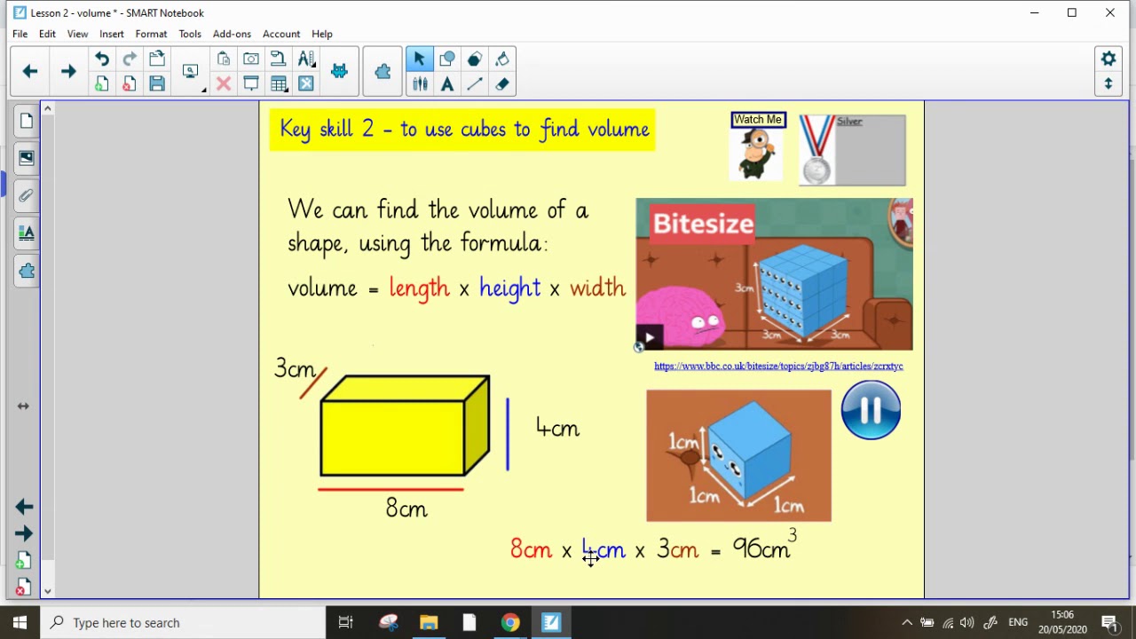 Year 5 maths - Lesson 1 - Volume w/c- 1.6.20 - YouTube