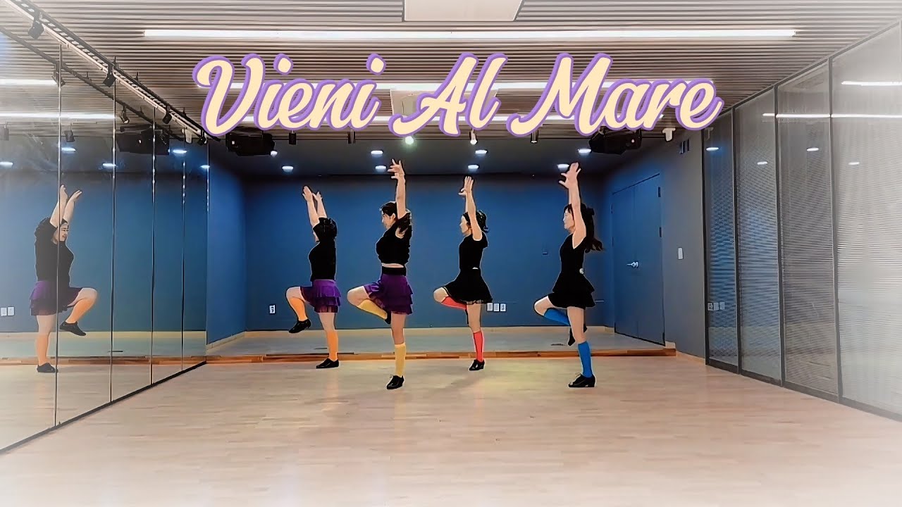Vieni Al Mare // Beginner // 비에니 알 마레 // 초급라인댄스 - YouTube