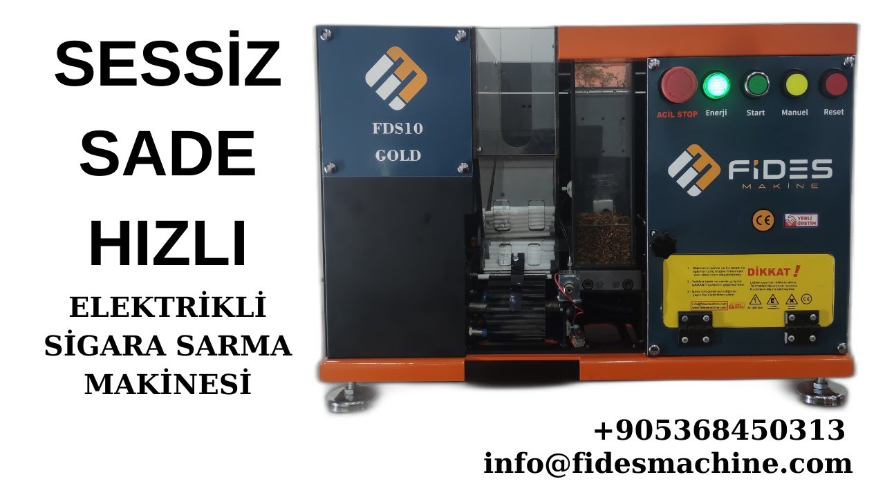 ELEKTRİKLİ RULETLİ SİGARA SARMA MAKİNESİ - SAATTE 3000 ADET # ...