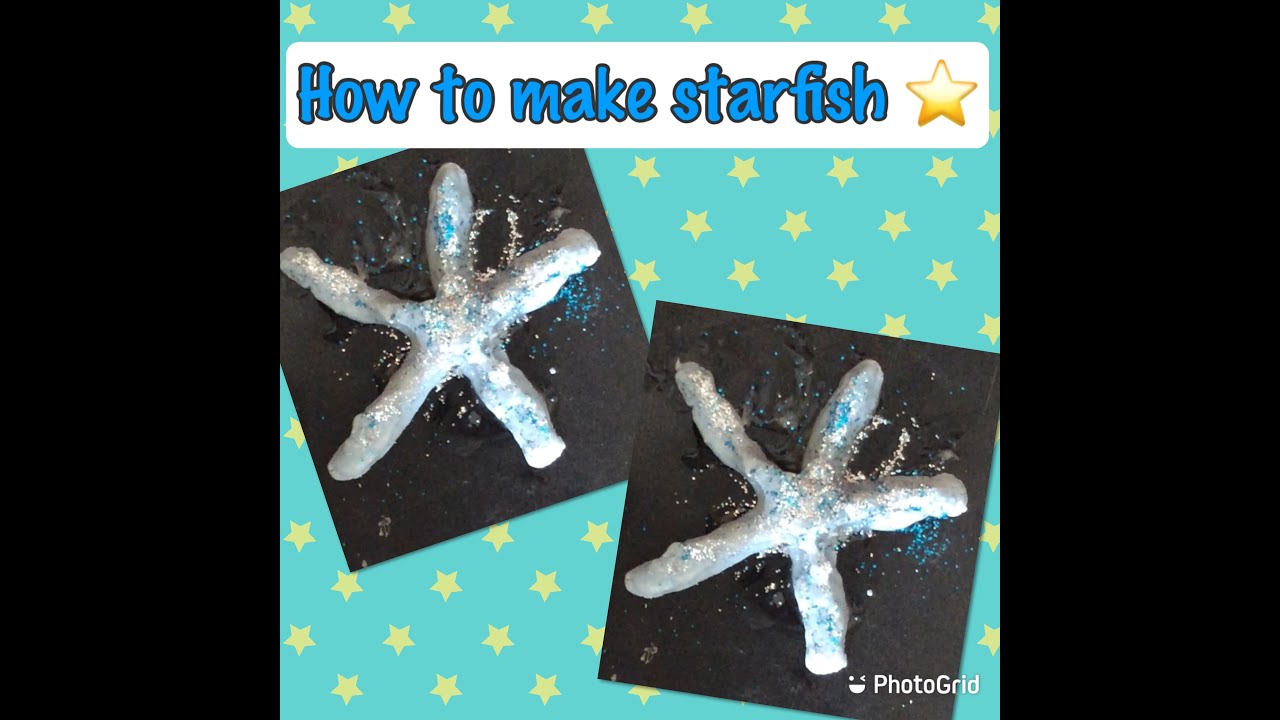 how to make a starfish |strong plastic| Princess Hani - YouTube