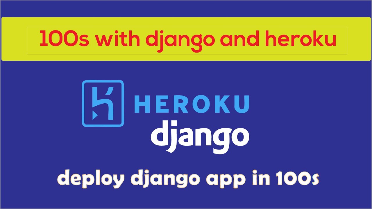 Learn To Deploy Django App In 100s Heroku Deployment Python Django 7749