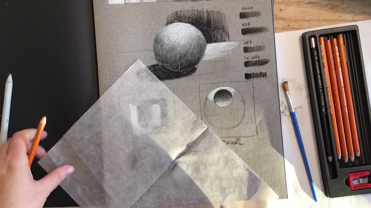 Charcoal Blending Technique - YouTube