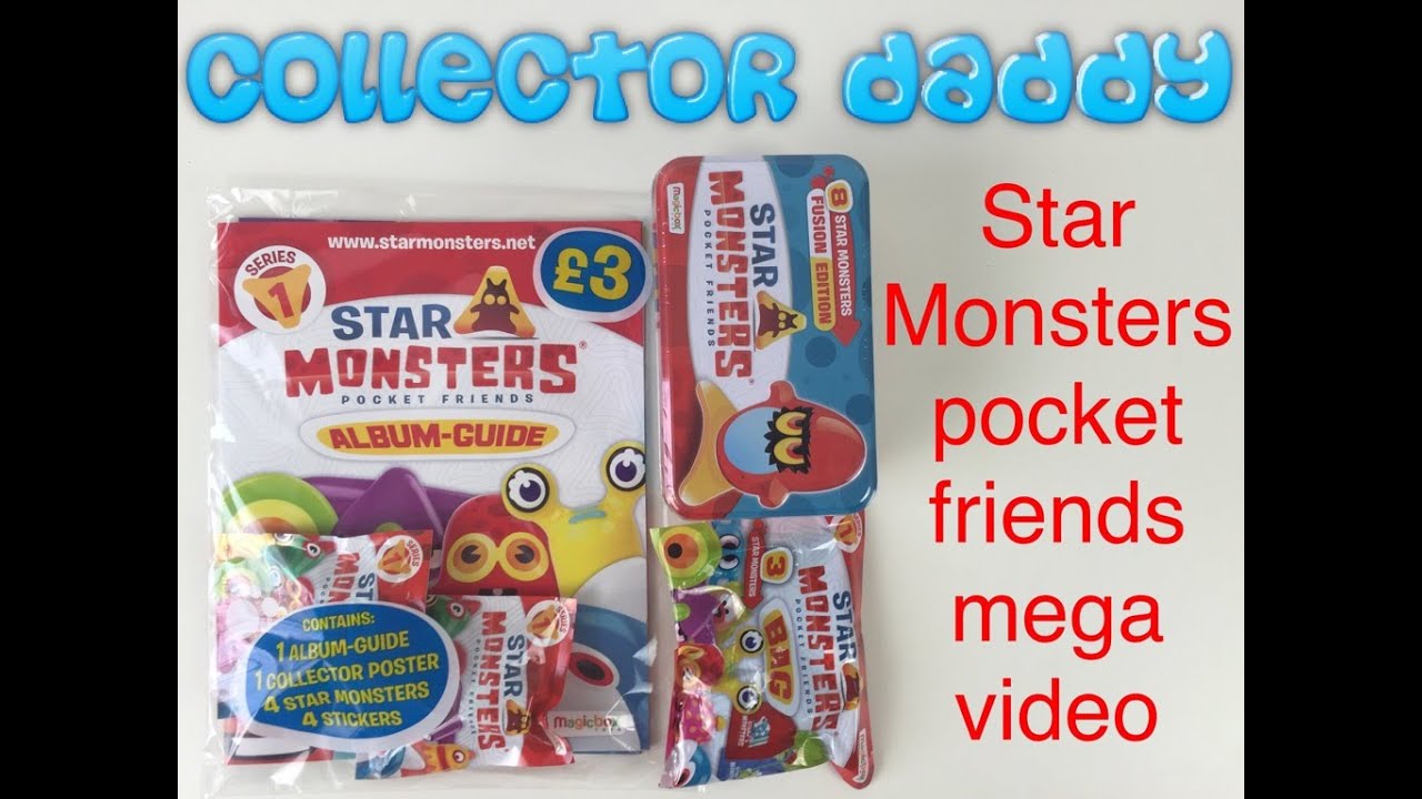 Star Monsters Pocket Friends album guide, fusion collectors tin and ...