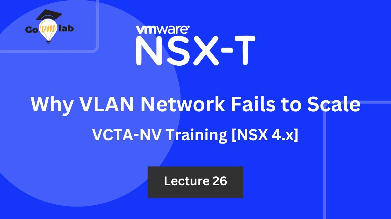 VMware NSX 4.x Training | Lecture No.26 | Why VLAN-Based Networks Don’t ...