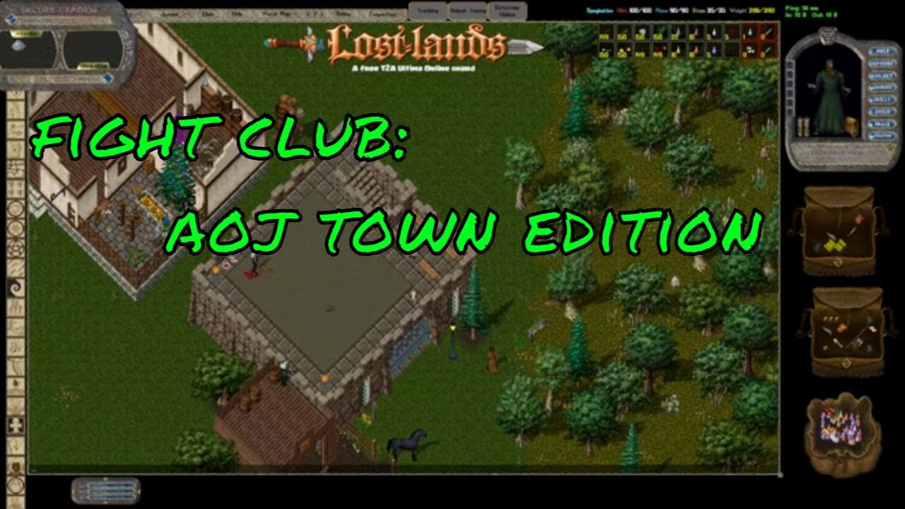 Ultima Online T2A Lost Lands: Fight Club, AoJ Town Edition - YouTube