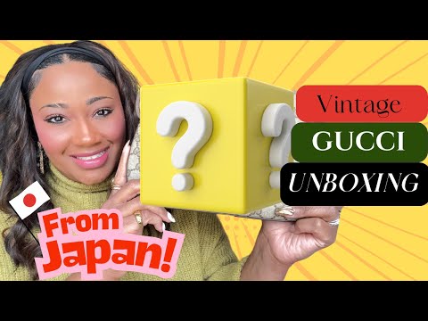 Vintage Gucci Handbag Unboxing from Japan