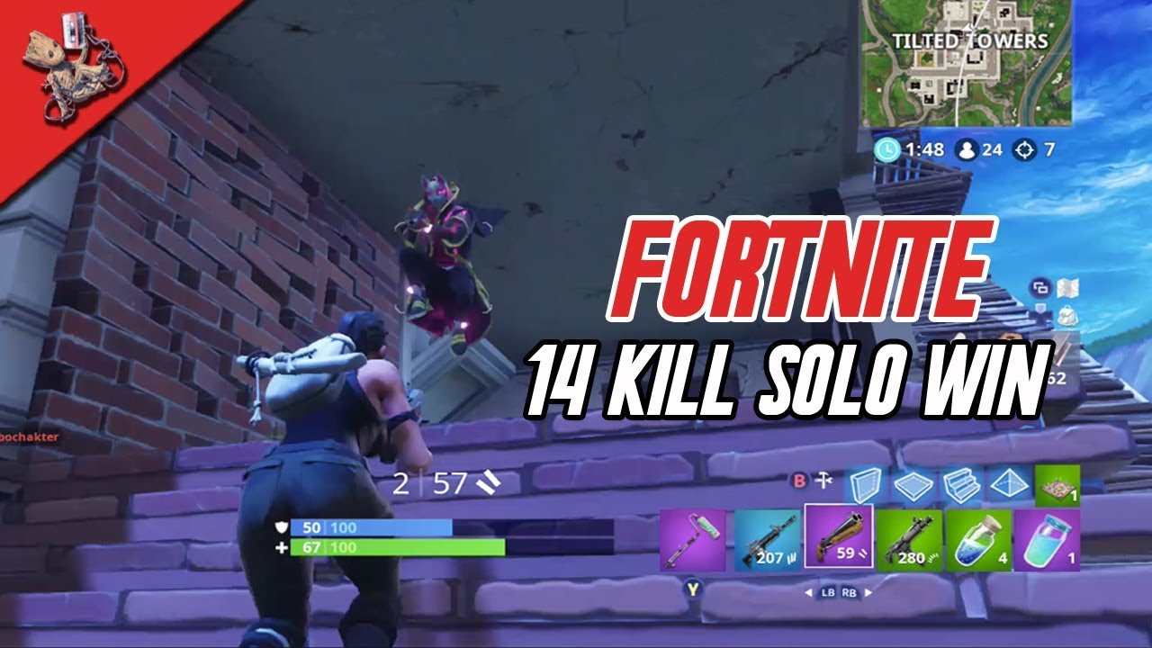 14 Kill Solo Win | Xbox | Fortnite Battle Royale - YouTube