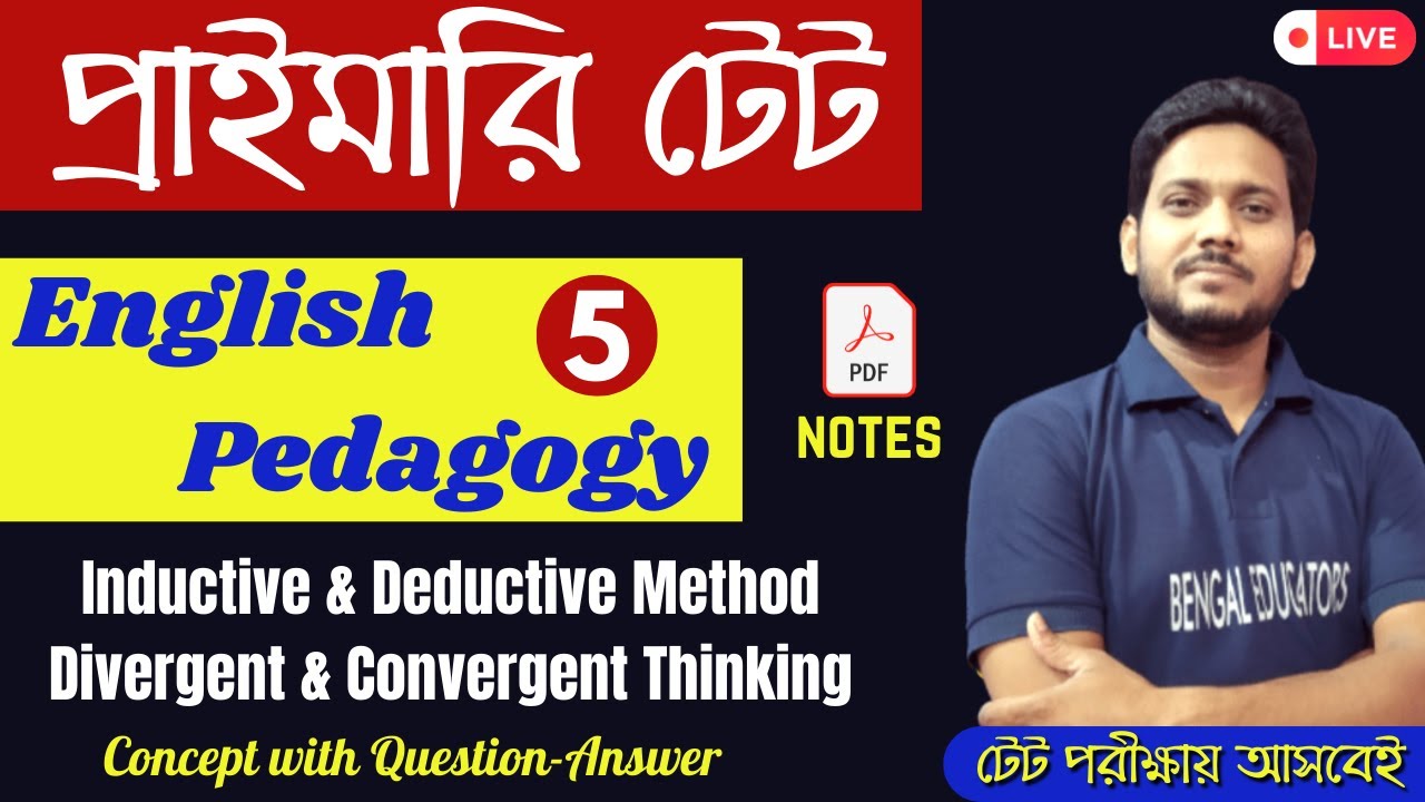 Inductive & Deductive Method |Divergent & Convergent Thinking | English ...