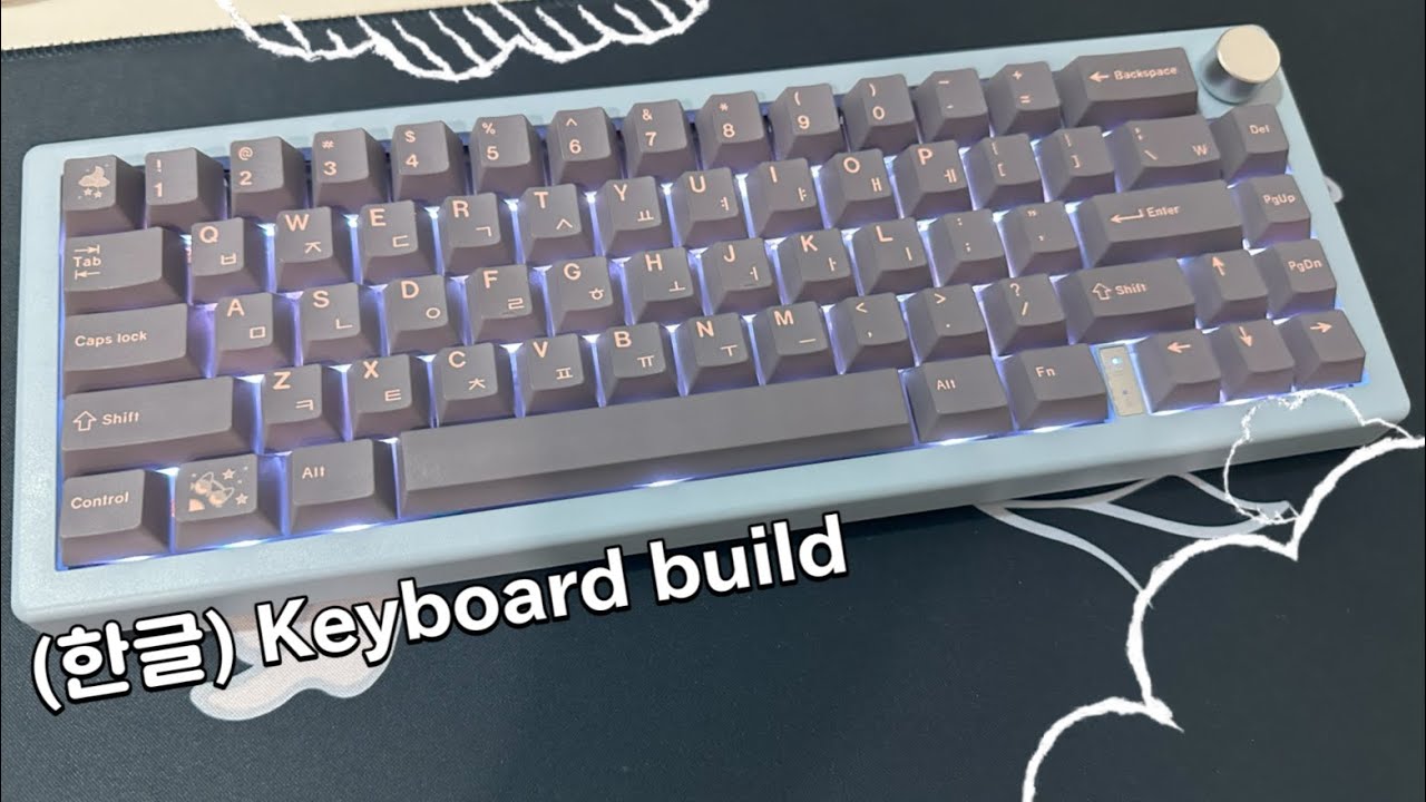 Korean (한글) Silent Keyboard Build | GMK-67 (Zuoya 67)| Otemu Cream ...