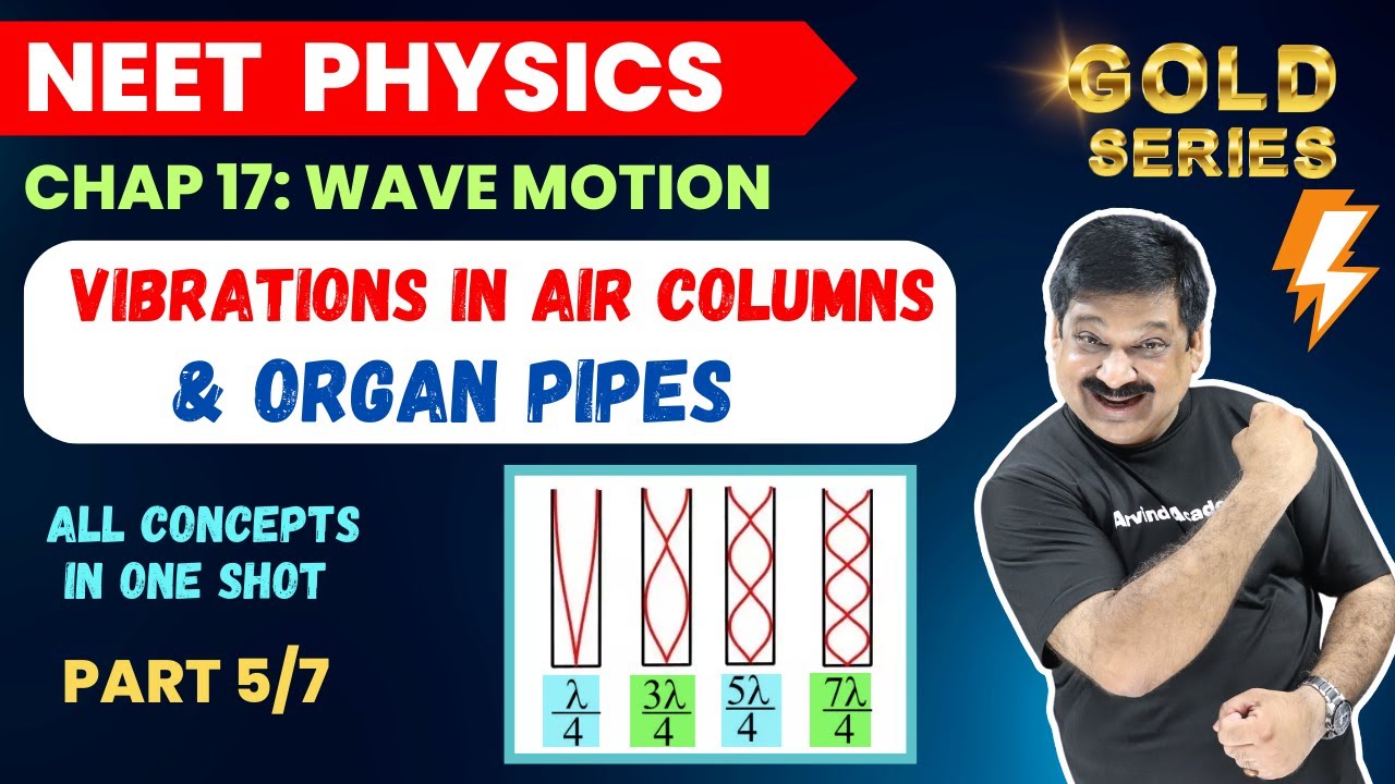 Vibration in Air Columns 🎯ORGAN PIPES💥NEET Physics💥 Part 5 Chap 17 Wave ...