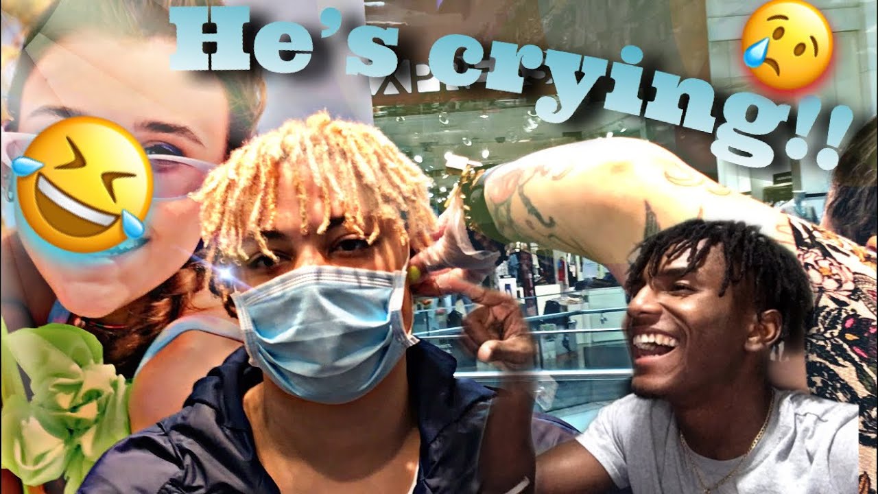 MY FRIEND got his ears Pierced! || HE CRIED !!😂 VLOG - YouTube