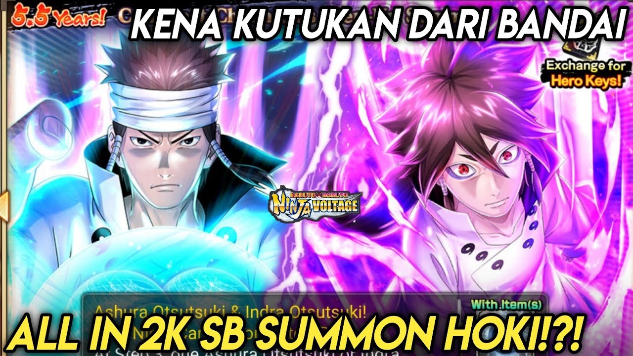 SUMMON BANNER OTSUTSUKI ASHURA & INDRA BINGUNG MAU SENANG/SEDIH ...