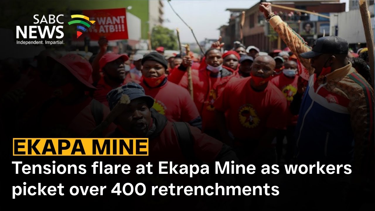 Ekapa Mine | Tensions flare at Ekapa Mine as workers picket over 400 ...