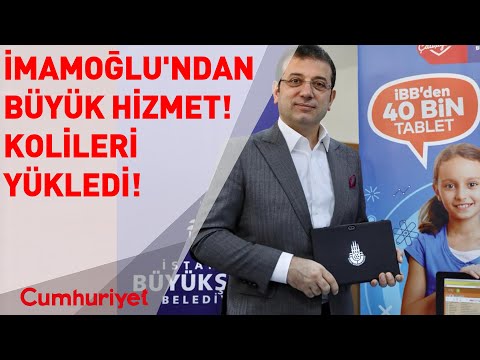 İBB, 40 bin çocuğa eğitim imkanı götürüyor! Tablet dağıtımı başladı.