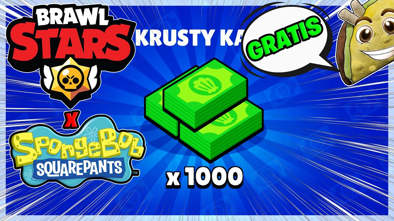 KRUSTY CASH GRATISI in SPONGEBOB x Brawl Stars! - YouTube