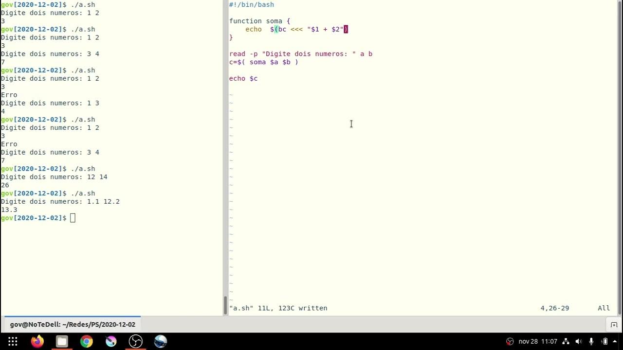 Mini-Curso Scripts Bash (Parte 9/15) Controle de Fluxo FUNÇÕES - YouTube