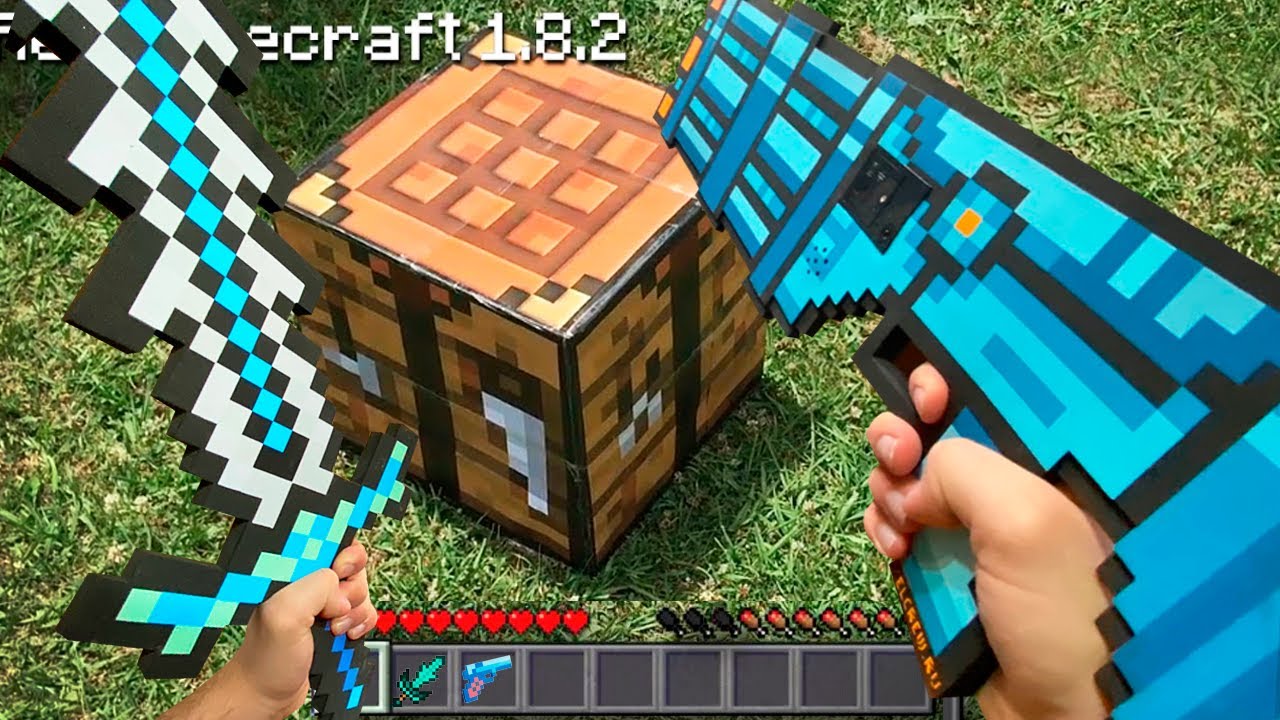 Realistic Minecraft in Real Life POV | AMAZING DIAMOND CRAFTING En la ...