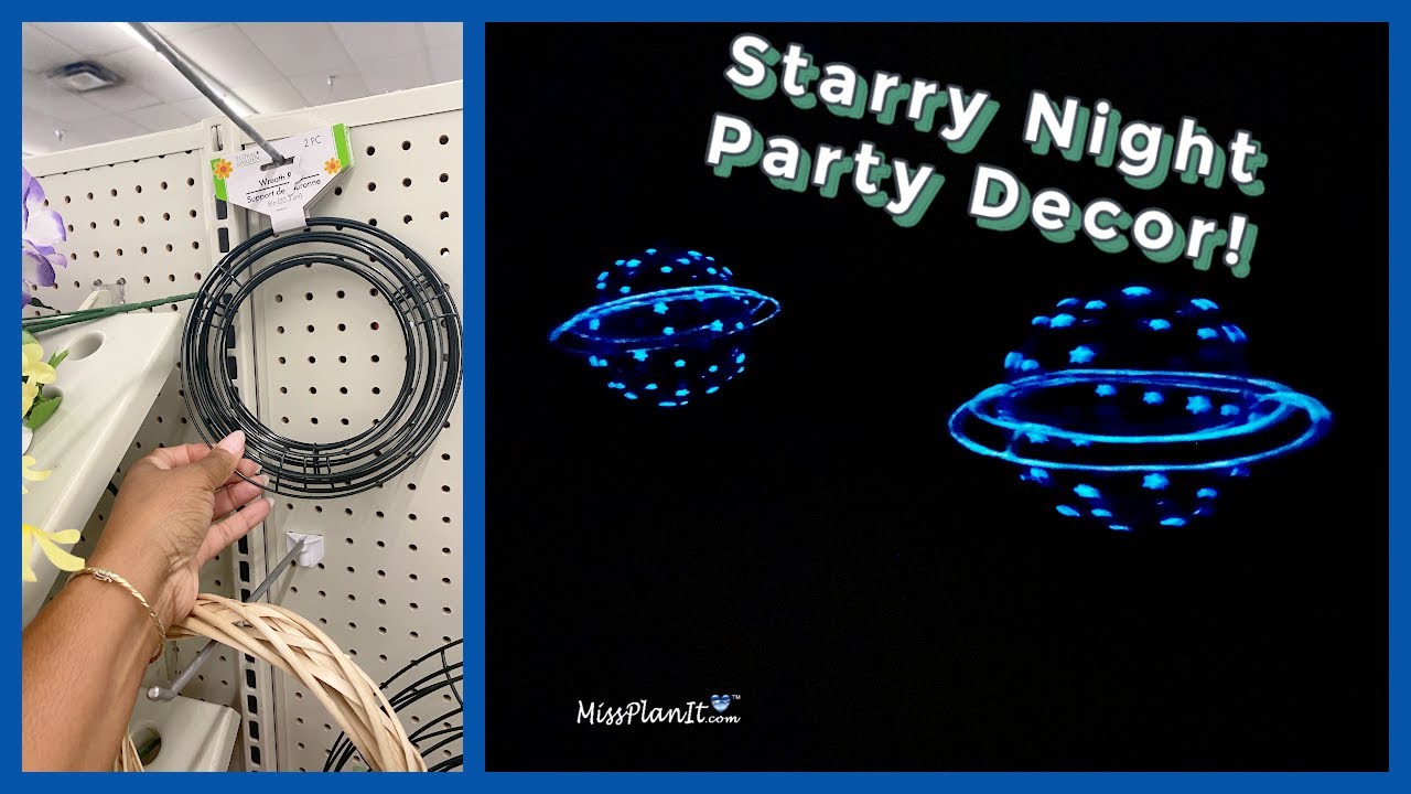 DIY Starry Night Hanging Party Decor | DIY Light Ball | Hanging Light ...