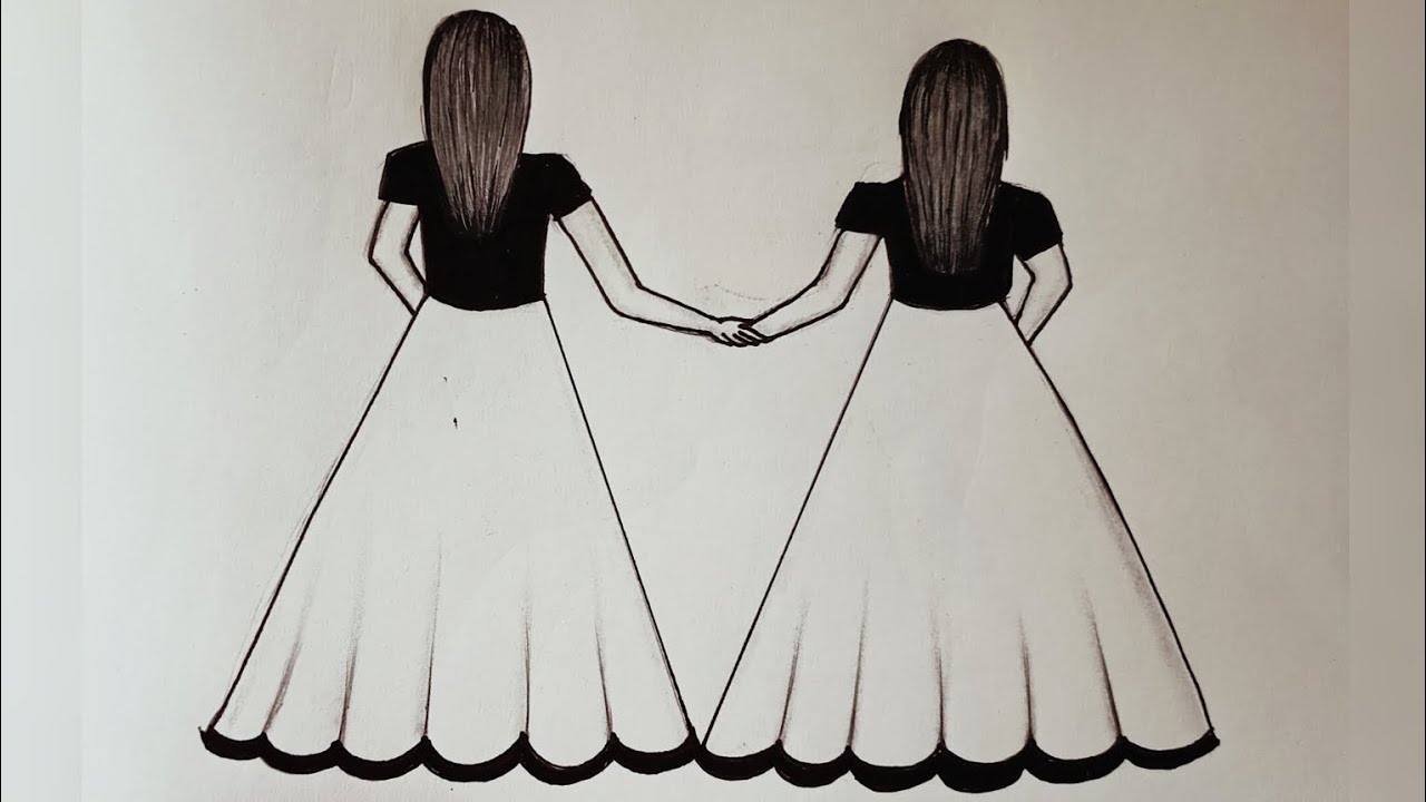 Best friend pencil sketch - step by step /very easy/how to draw ...