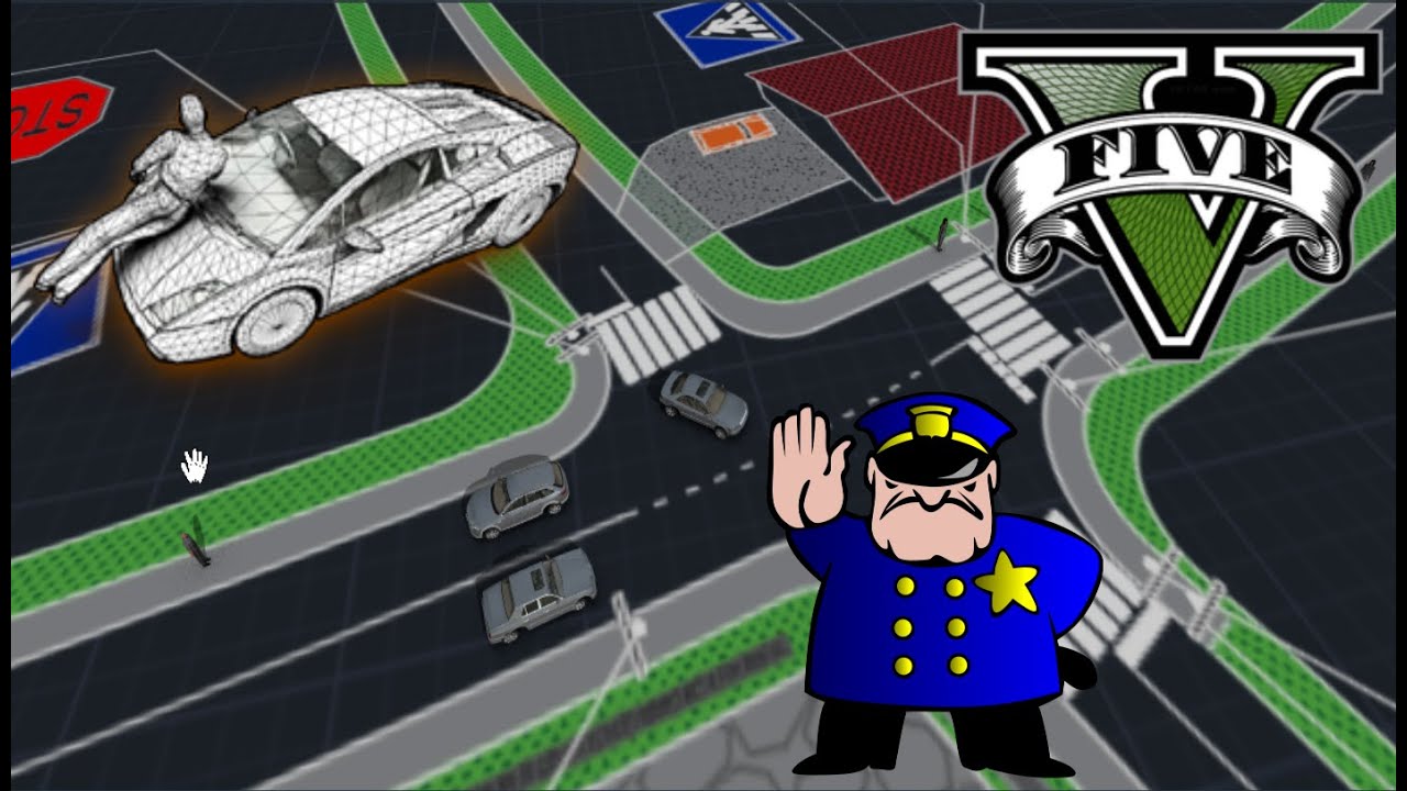 Traffic simulation | Traffic incident | AutoCAD | GTA V - YouTube